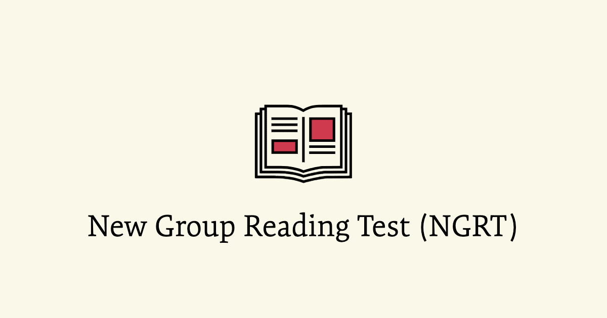 New Group Reading Test (NGRT) - GL Education